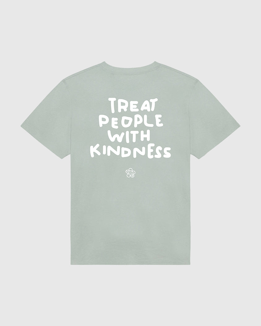TREAT PEOPLE WITH KINDNESS TEE GREEN Ivory Therapy